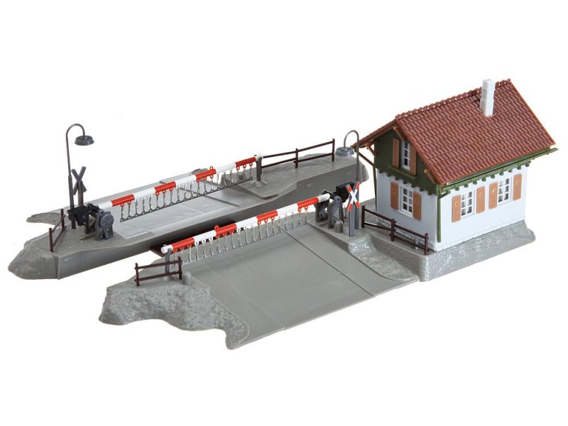 Bahnübergang mit Schrankenwär Spur H0 Faller 120174